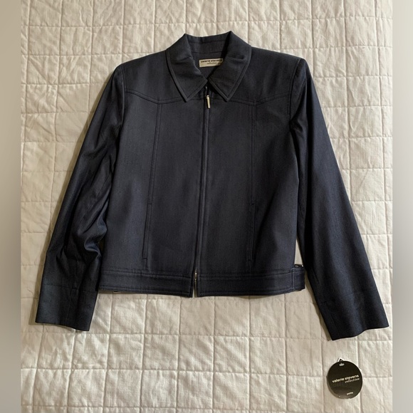 Valerie Stevens | Jackets & Coats | Nwt Valerie Stevens Denim Zip ...